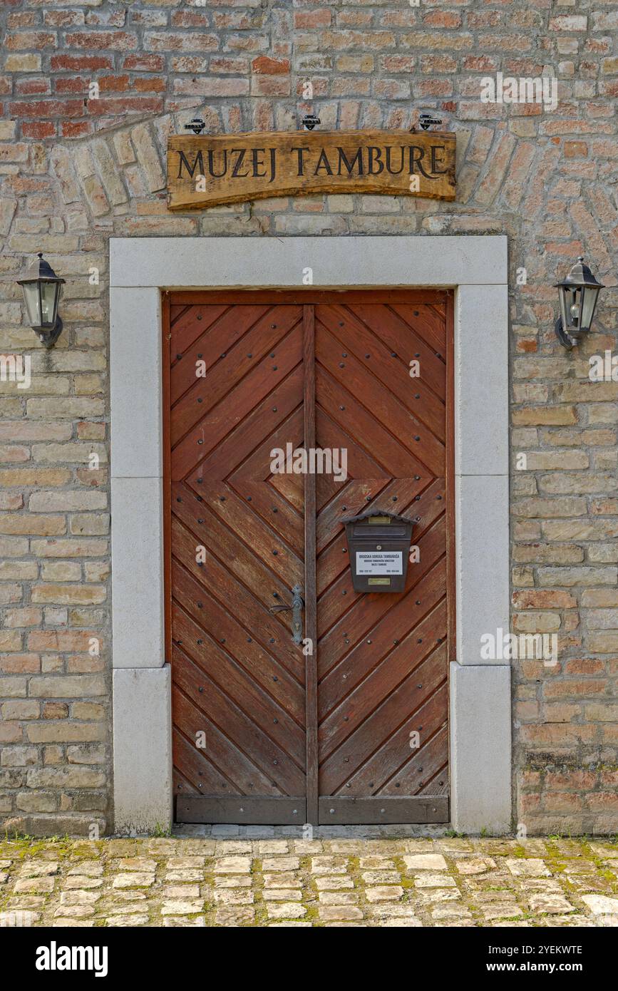 Slavonski Brod, Croatia - October 23, 2024: Entrance to Tambura Museum ...