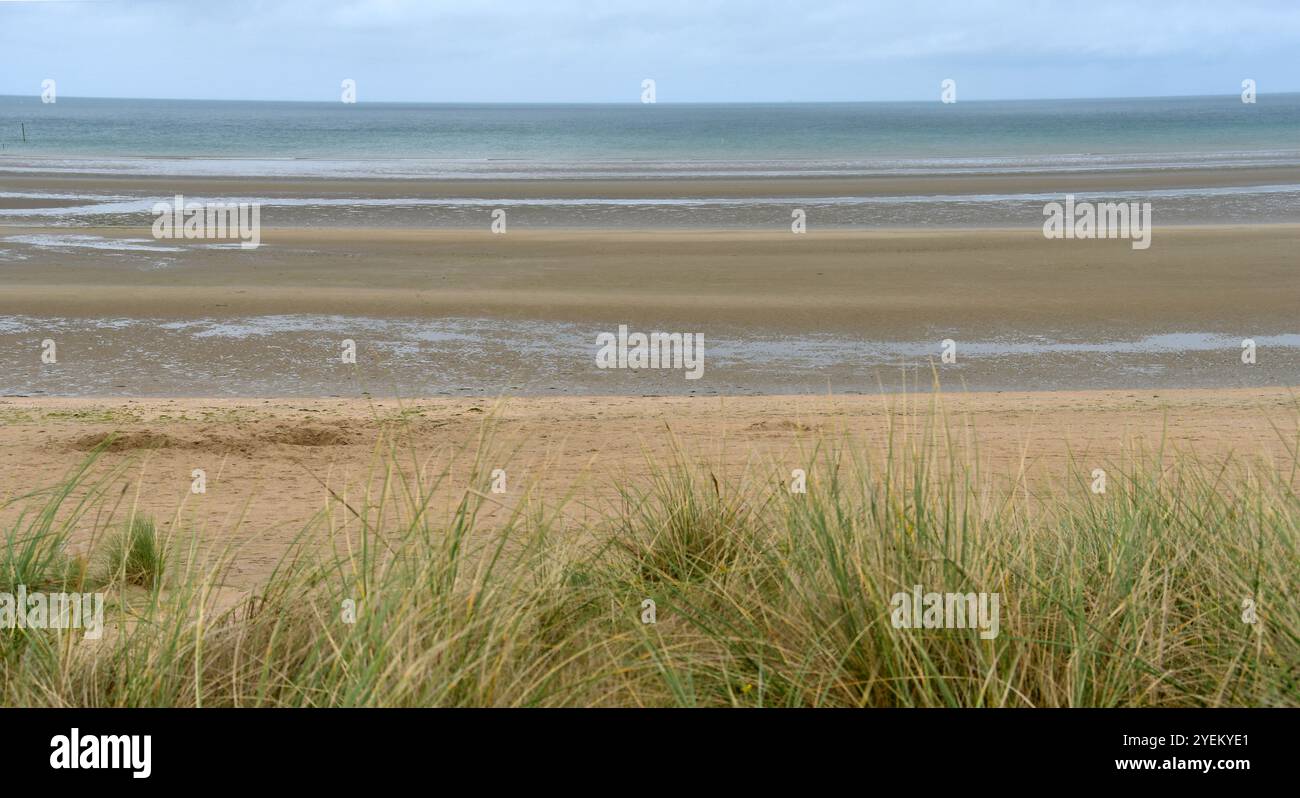 Normandy beaches are known for Operation Overlord and D-Day. Muted ...