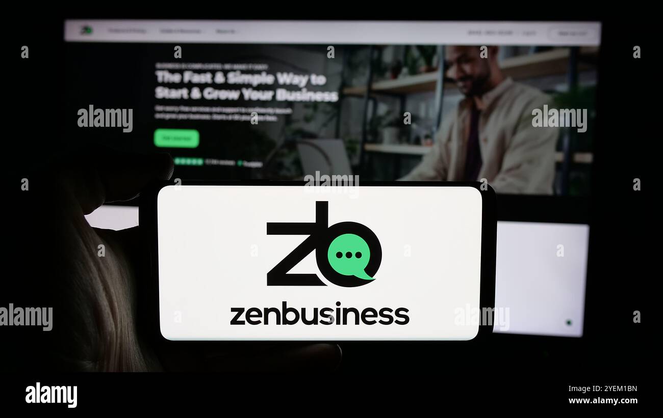 Zenbusiness logo hi-res stock photography and images - Alamy