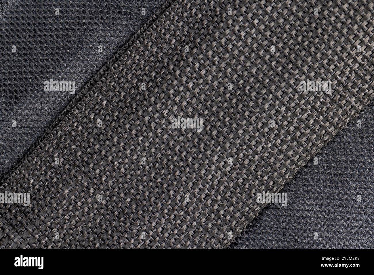 black water-repellent fabric closeup, new water repellent fabric Stock ...