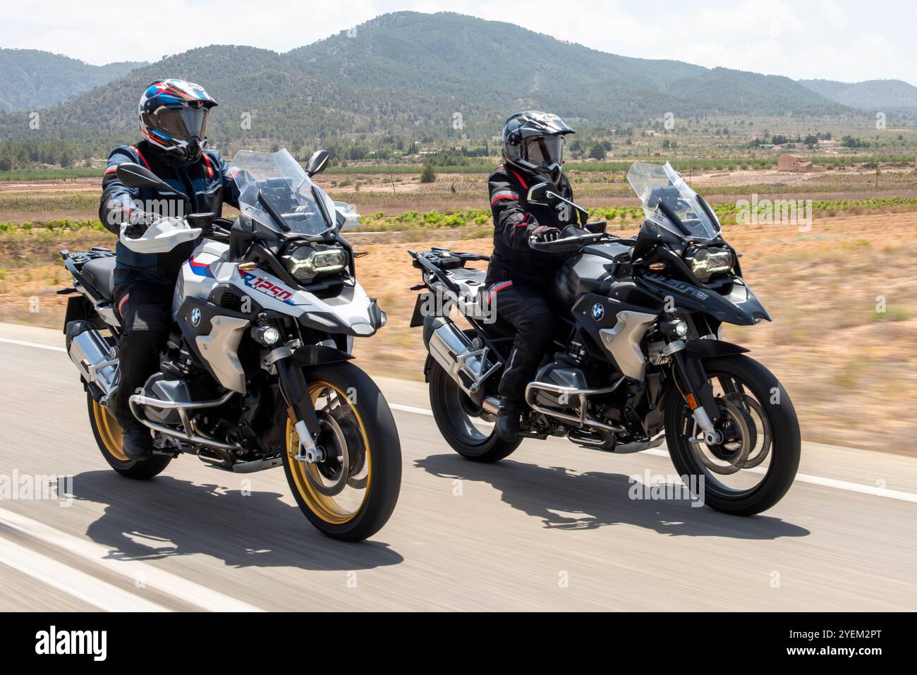 Riding a motorcycle on a highway Stock Photo - Alamy