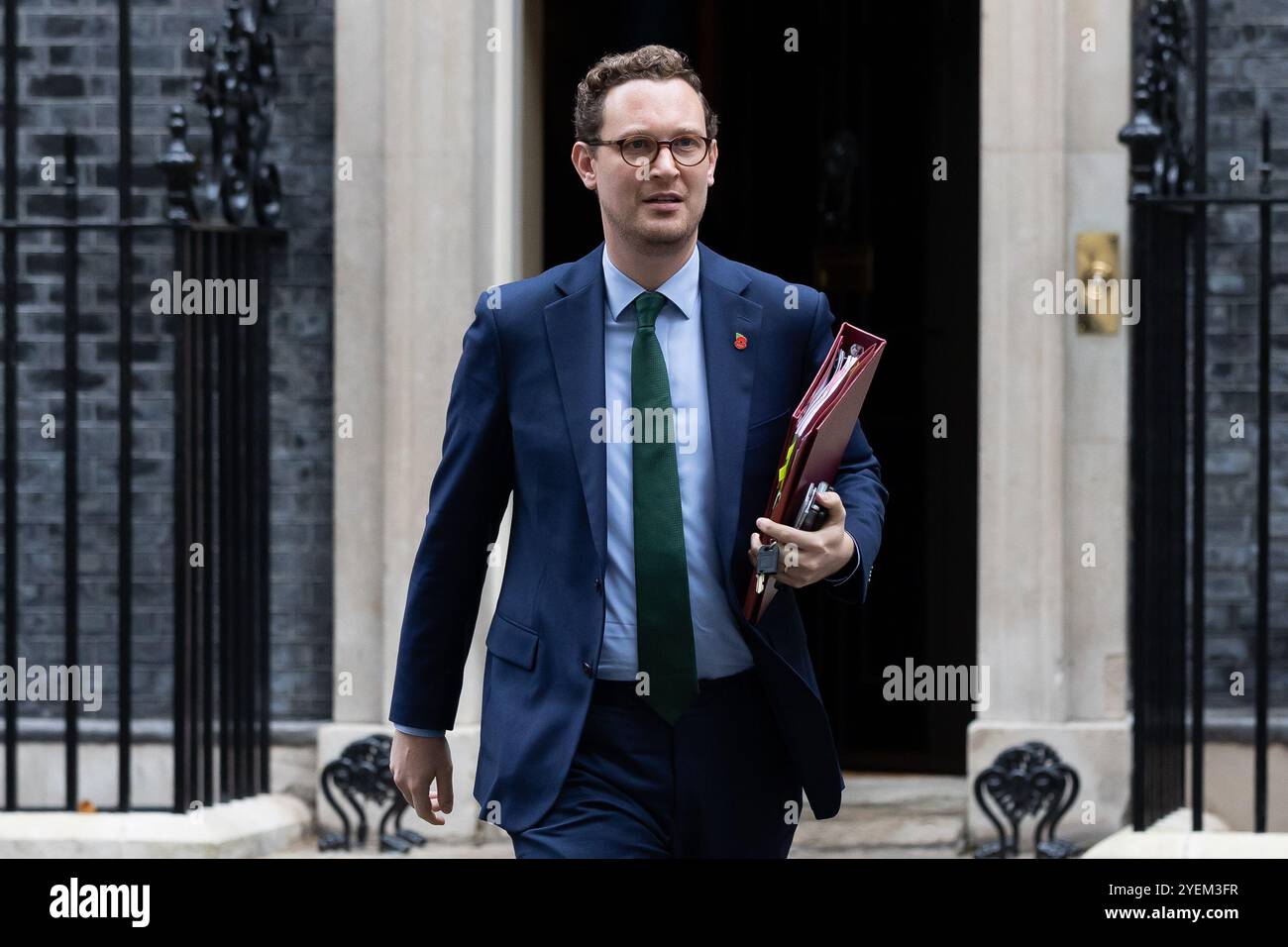 Darren Jones leaves a pre budget cabinet meeting in Downing Street ...