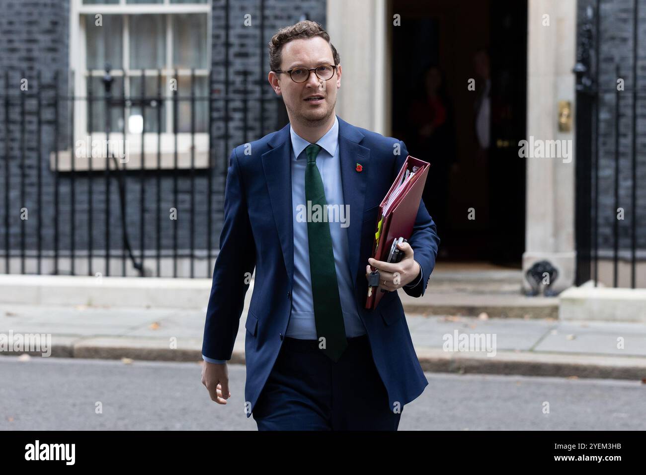 Darren Jones leaves a pre budget cabinet meeting in Downing Street ...