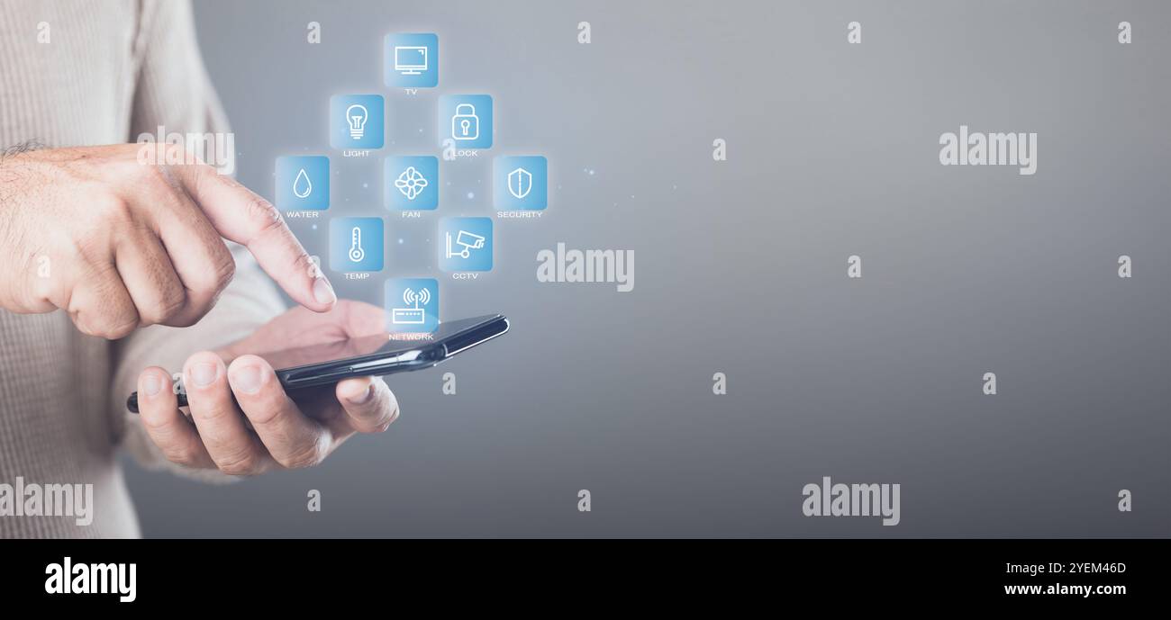 Management of smart home systems hi-res stock photography and images ...
