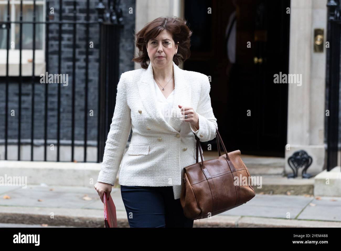 Lucy Powell leaves a pre budget cabinet meeting in Downing Street ...