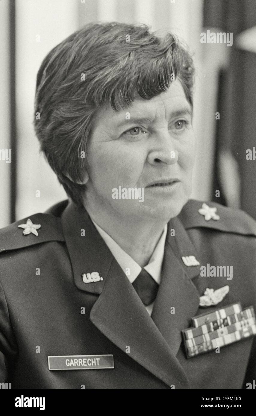 Brigadier General Claire Garrecht, chief of the United States Air Force ...