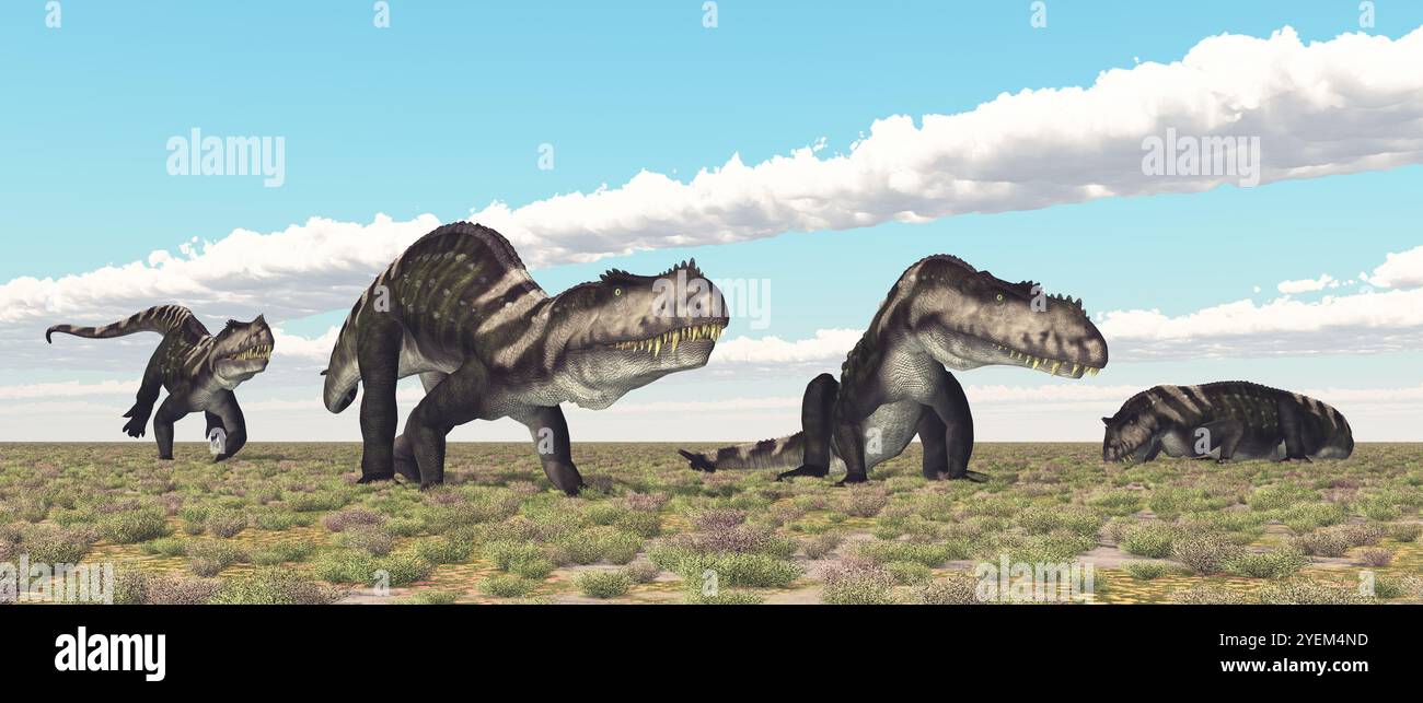 Archosaur Prestosuchus in a landscape Stock Photo - Alamy