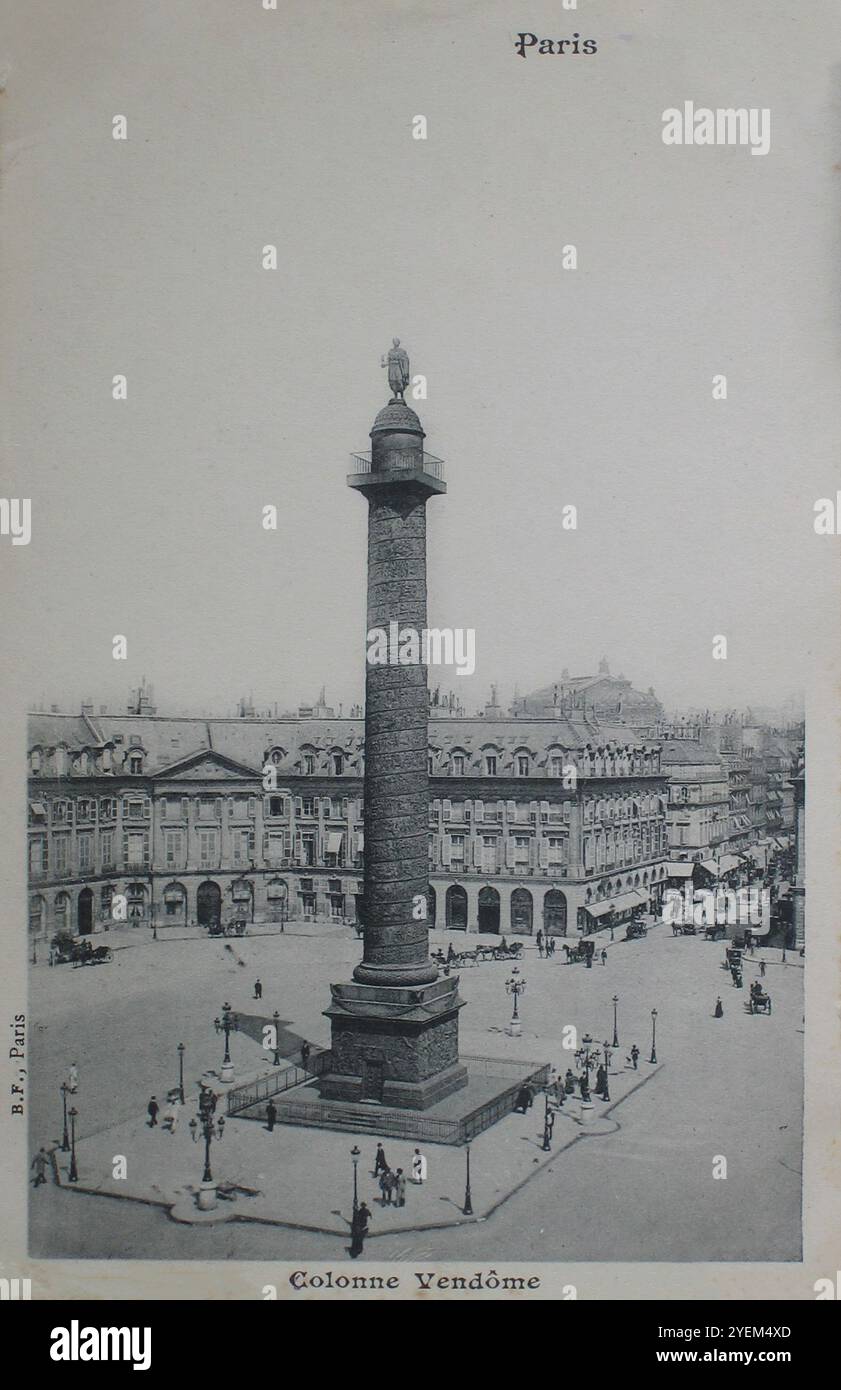 Vintage photo of colonne vendome hi-res stock photography and images ...