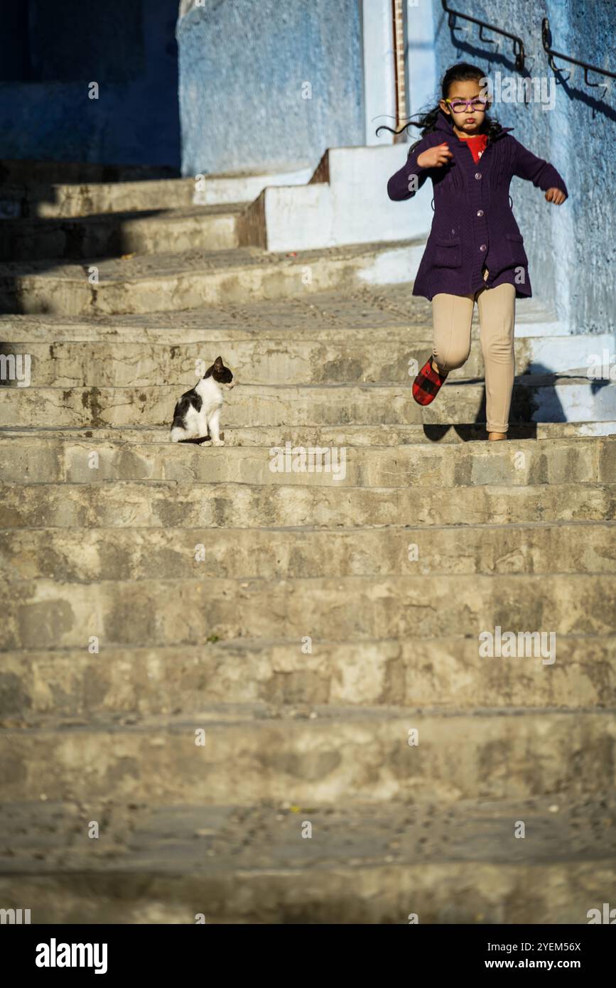 The Blue Town Stock Photo - Alamy