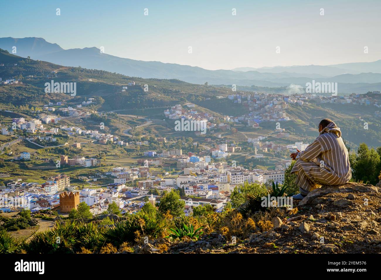 The Blue Town Stock Photo - Alamy