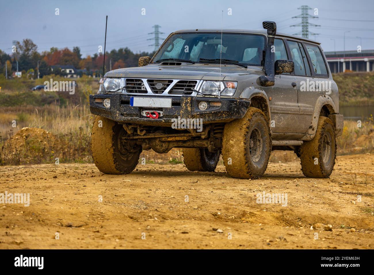 Off-road vehicles, driving in mud, overcoming off-road obstacles in a ...