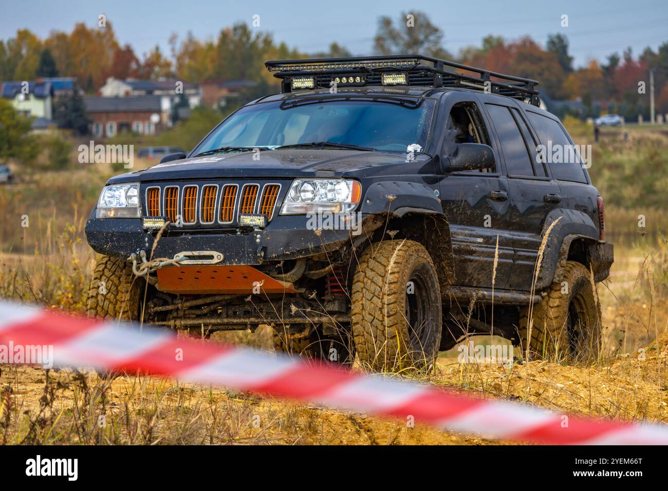 Off-road vehicles, driving in mud, overcoming off-road obstacles in a ...