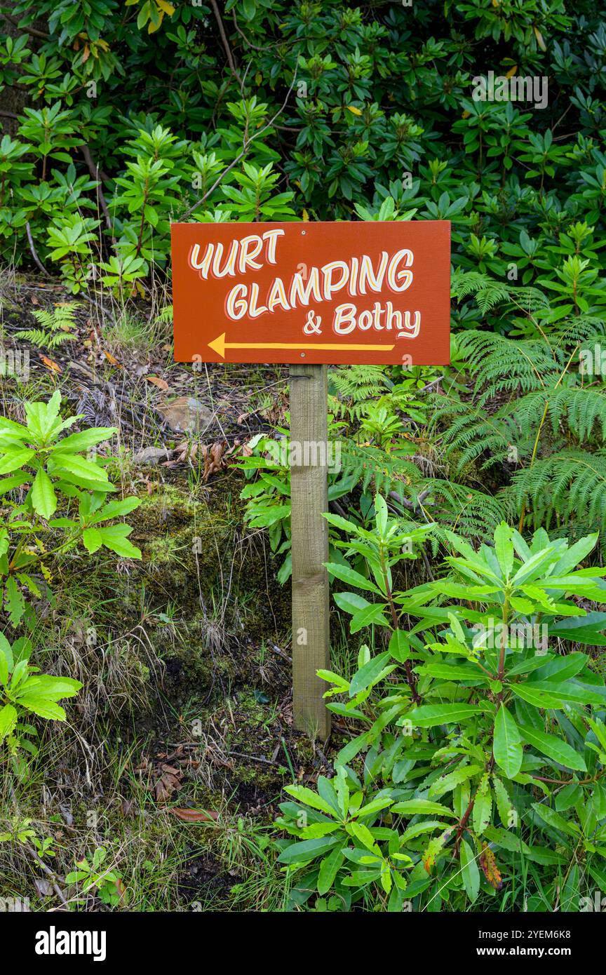 Kelburn yurt glamping bothy hi-res stock photography and images - Alamy