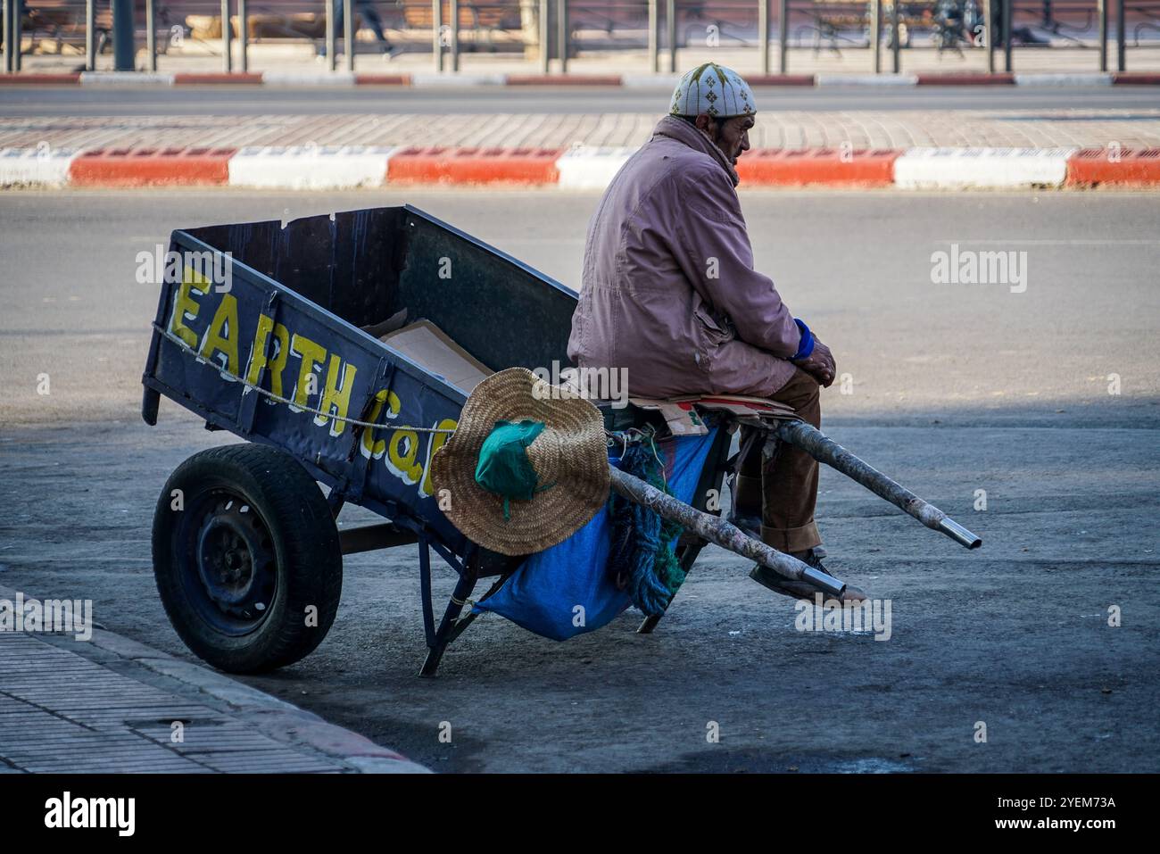 Morocco marrakesh tourist sitting hi-res stock photography and images ...