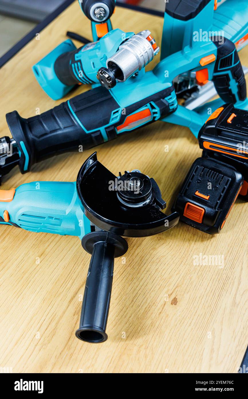 Power tools for construction work, tools for construction work Stock ...