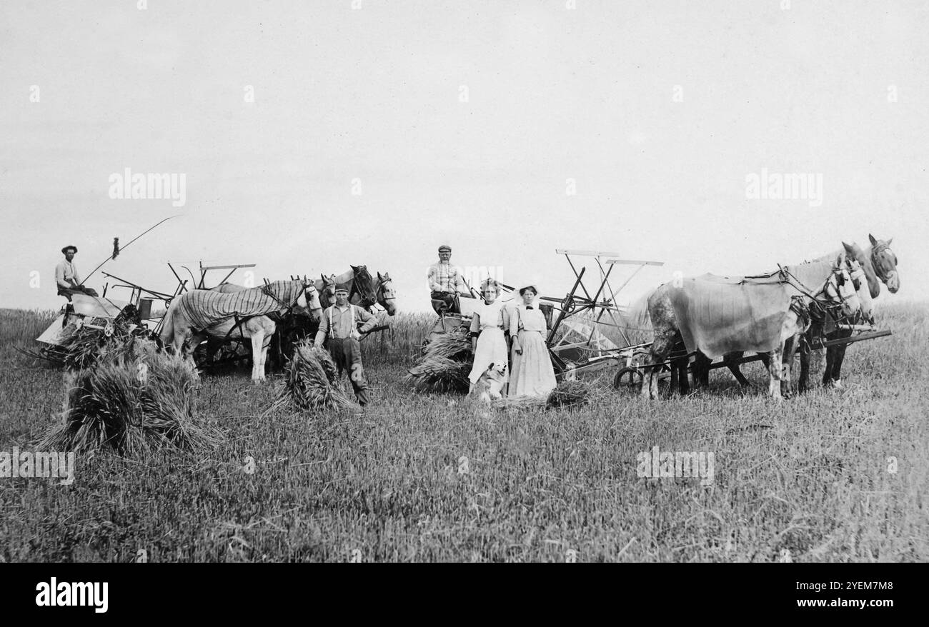 Vintage farm equipment Black and White Stock Photos & Images - Alamy