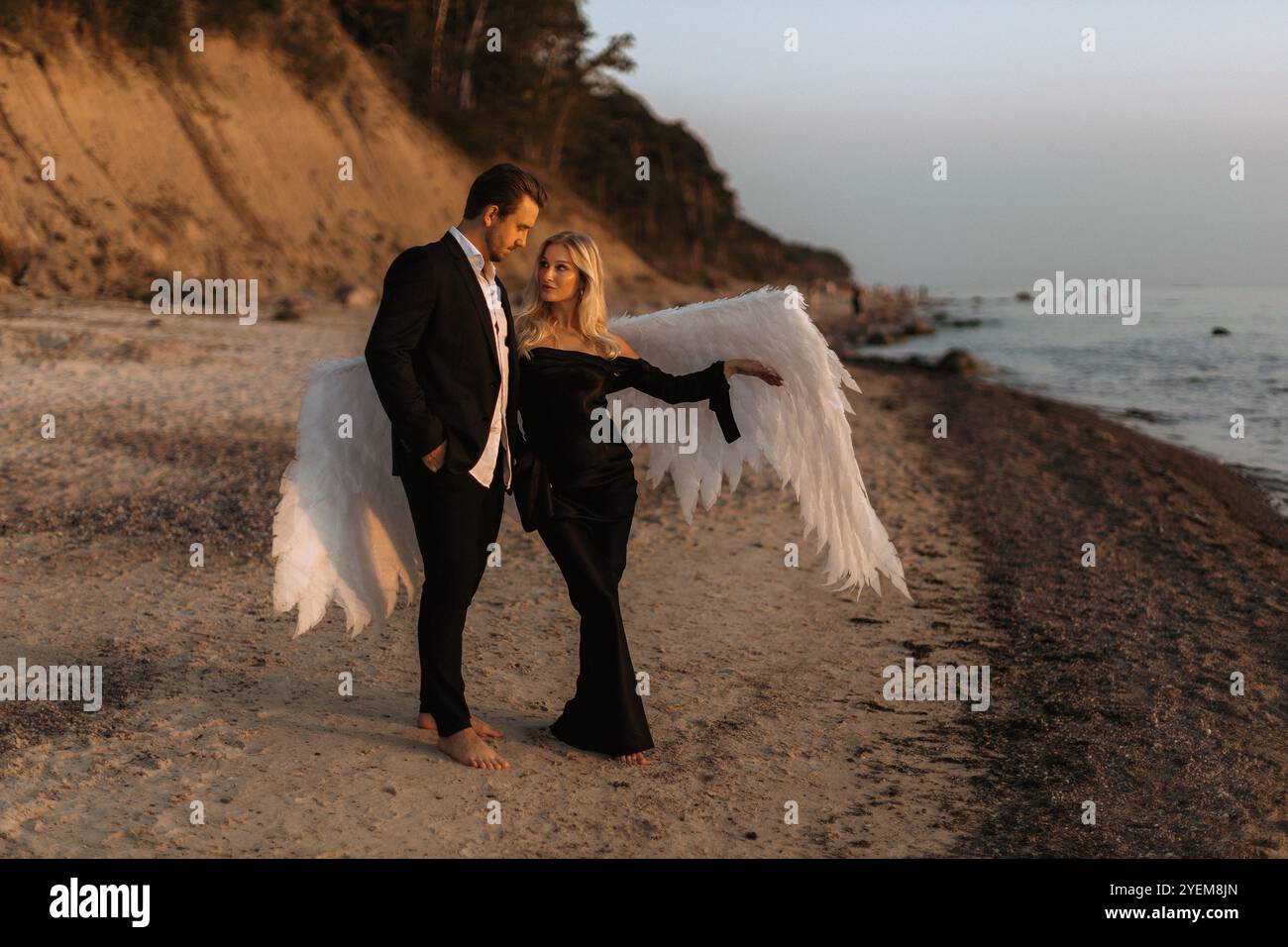 Angel wings costume hi-res stock photography and images - Alamy