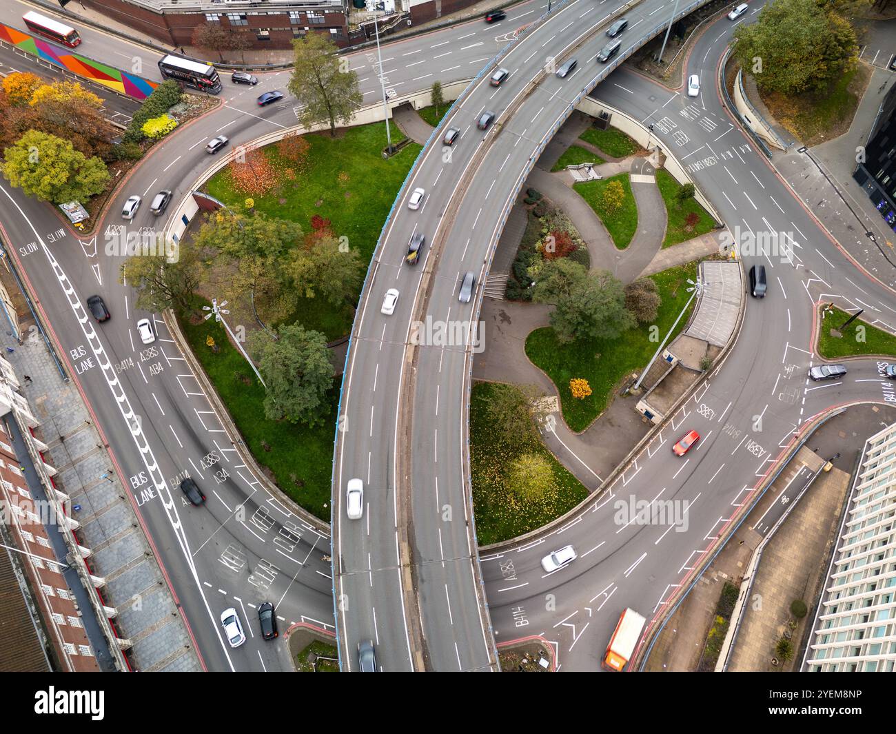 Centre lines on a road hi-res stock photography and images - Alamy