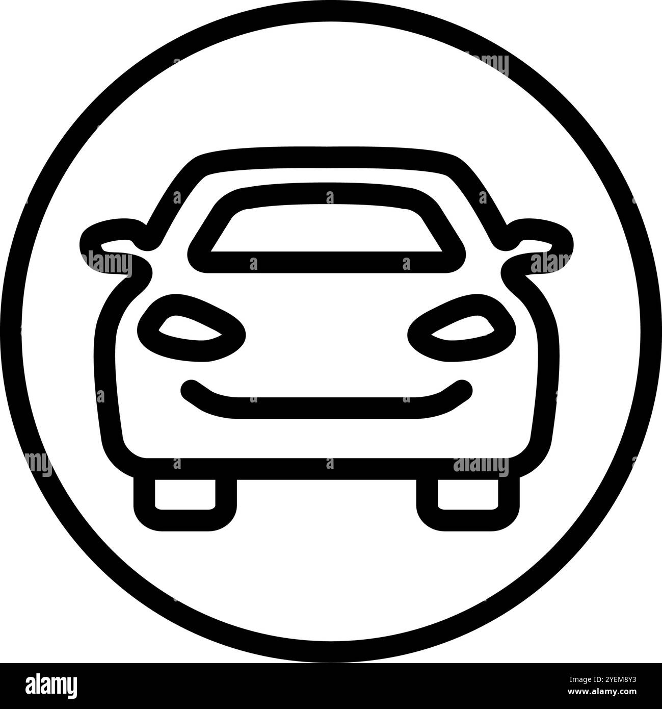 Car front simple line icon. Automobile and car dealer symbol. Auto ...