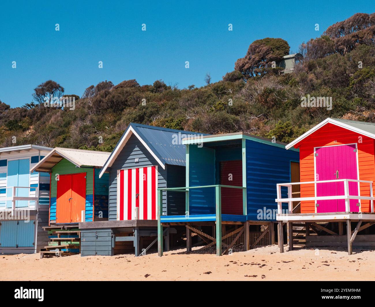 Colorful beach huts on Mornington Peninsula, Australia—a charming ...