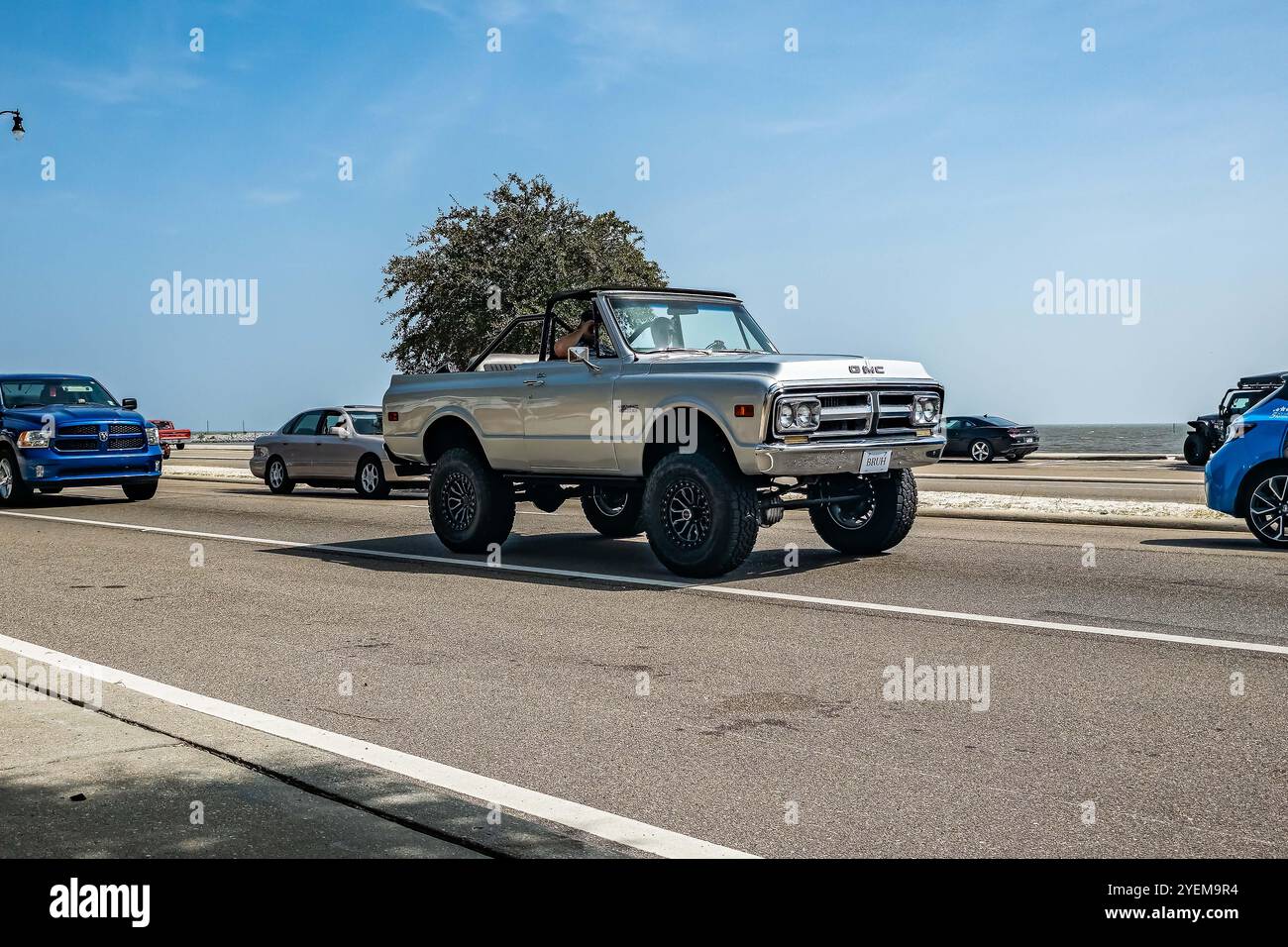Gulfport, MS - October 04, 2023: Wide angle front corner view of a ...