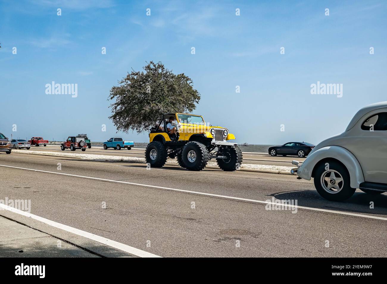 Gulfport, MS - October 04, 2023: Wide angle front corner view of a 1979 ...