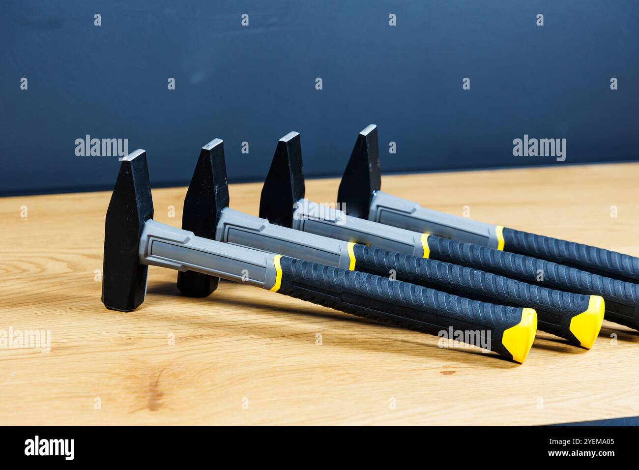 Tools for the master builder. A set of metal hammers Stock Photo - Alamy