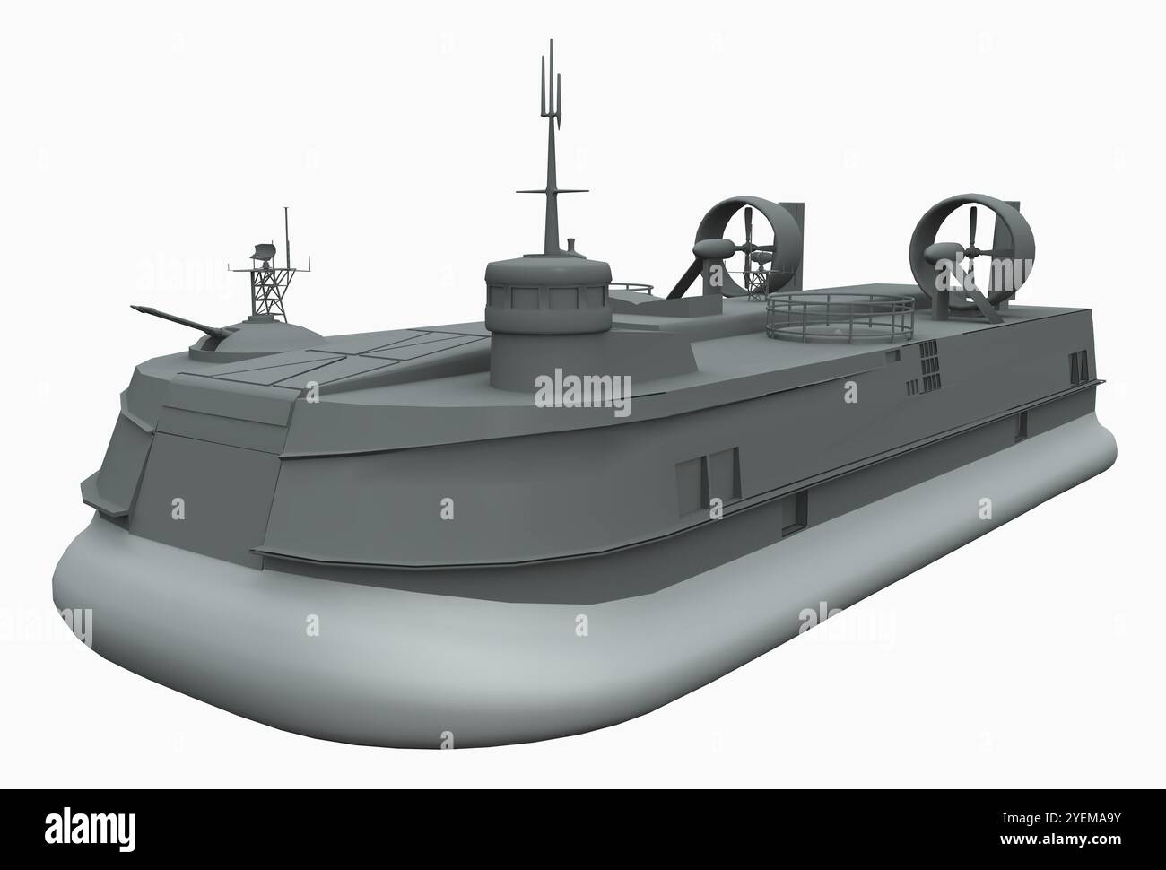 Hovercraft isolated on white background Stock Photo - Alamy