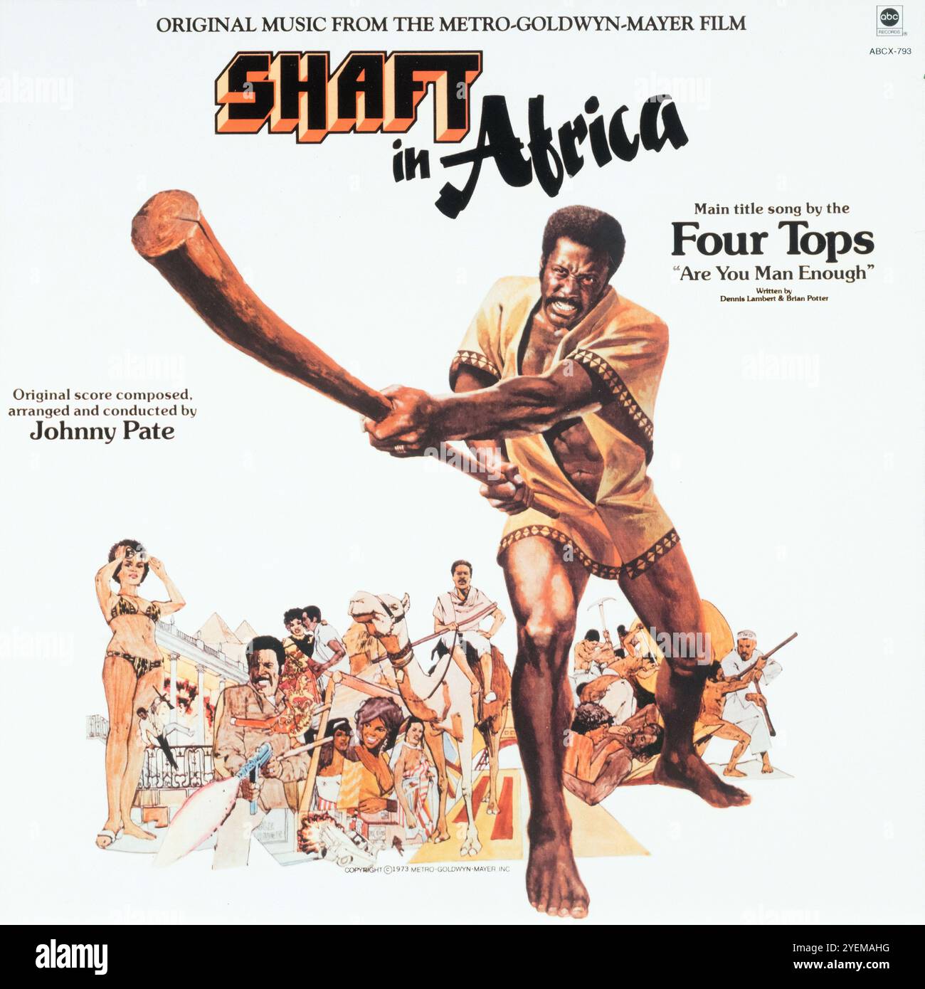 Johnny Pate – Shaft In Africa 1973 - Original Vinyl Cover Stock Photo ...