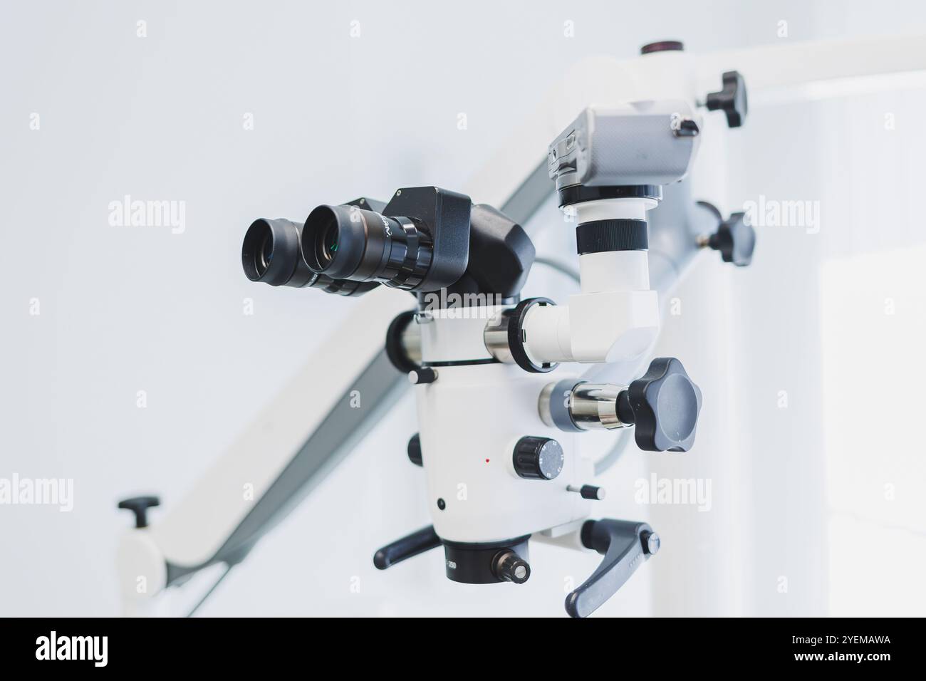 Dental microscope in a modern dental office. Modern dental treatment ...