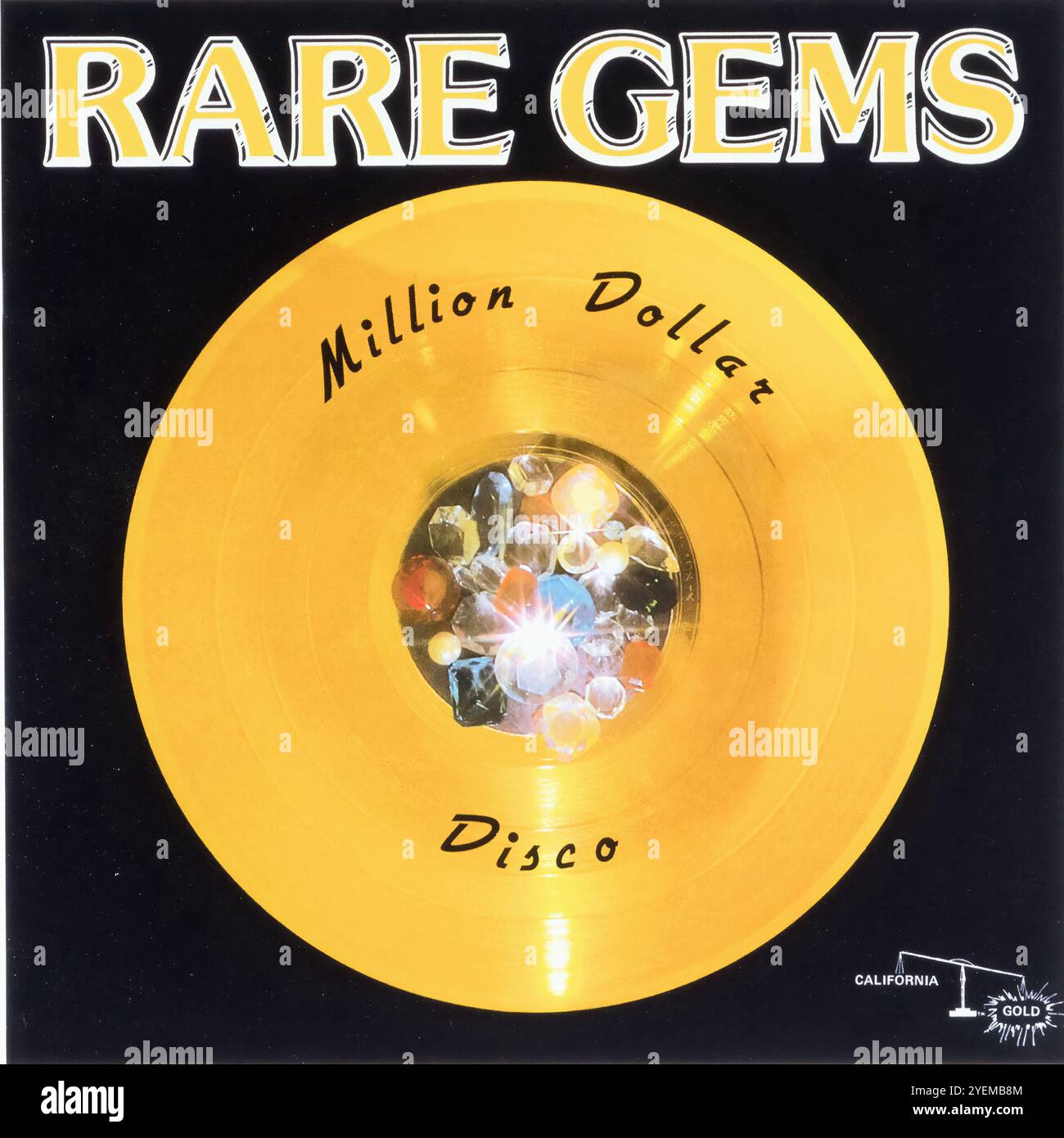 RARE GEMS: million dollar disco - Original Vinyl Cover Stock Photo - Alamy