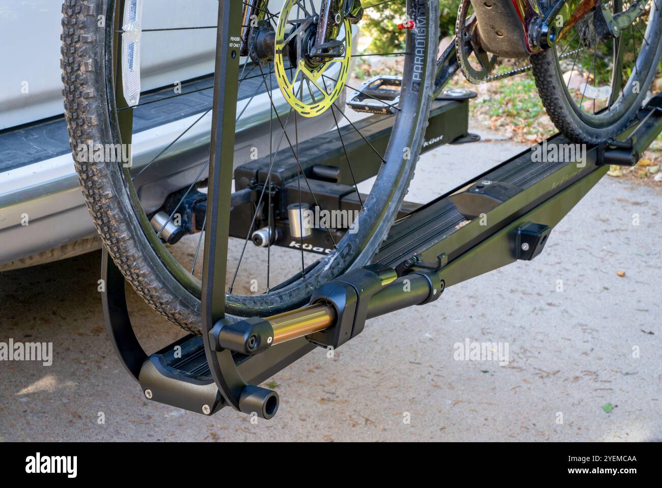 Fort Collins, CO, USA - October 25, 2024: Checkpoint SL6 gravel bike by Trek on the back of ...