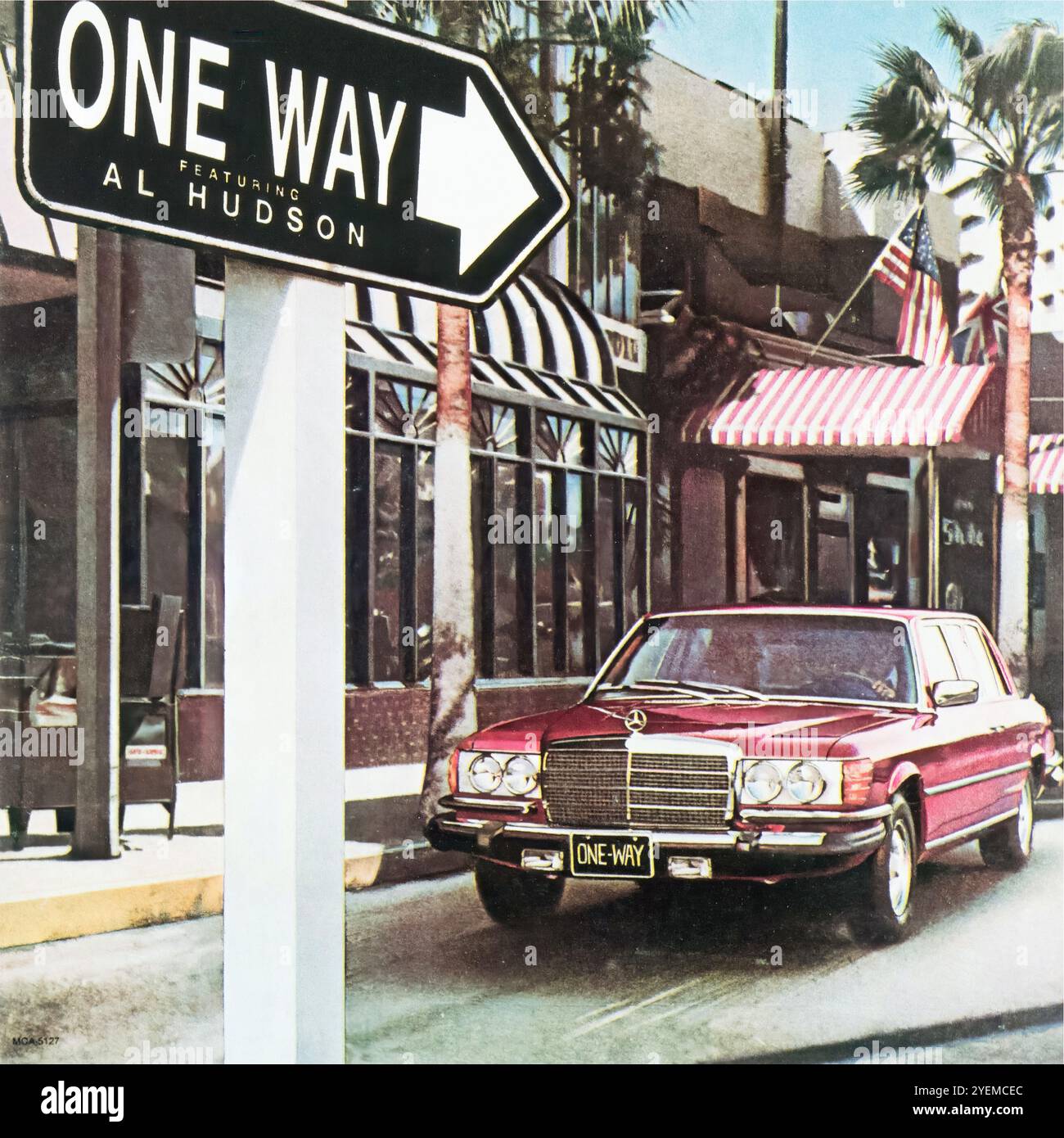 One Way Featuring Al Hudson - Original Vinyl Cover Stock Photo - Alamy
