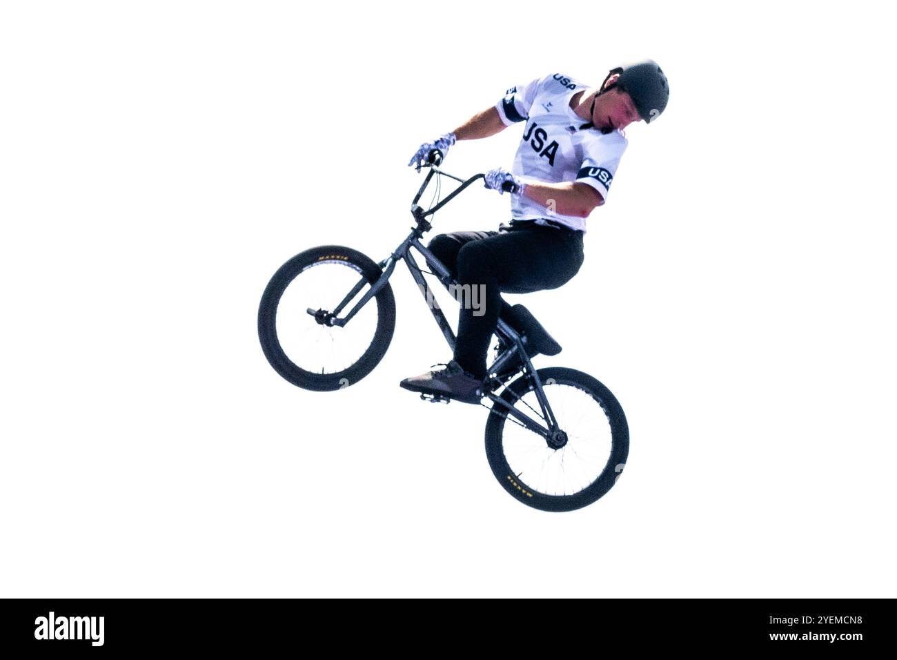 Marcus Christopher (USA) competes in the Cycling BMX Freestyle Men's ...