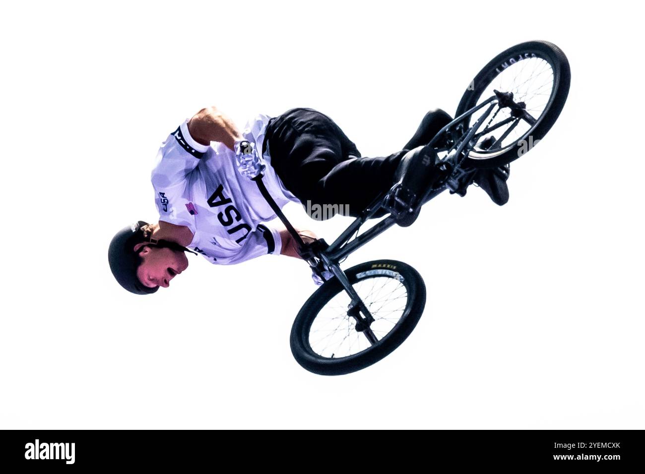Marcus Christopher (USA) competes in the Cycling BMX Freestyle Men's ...