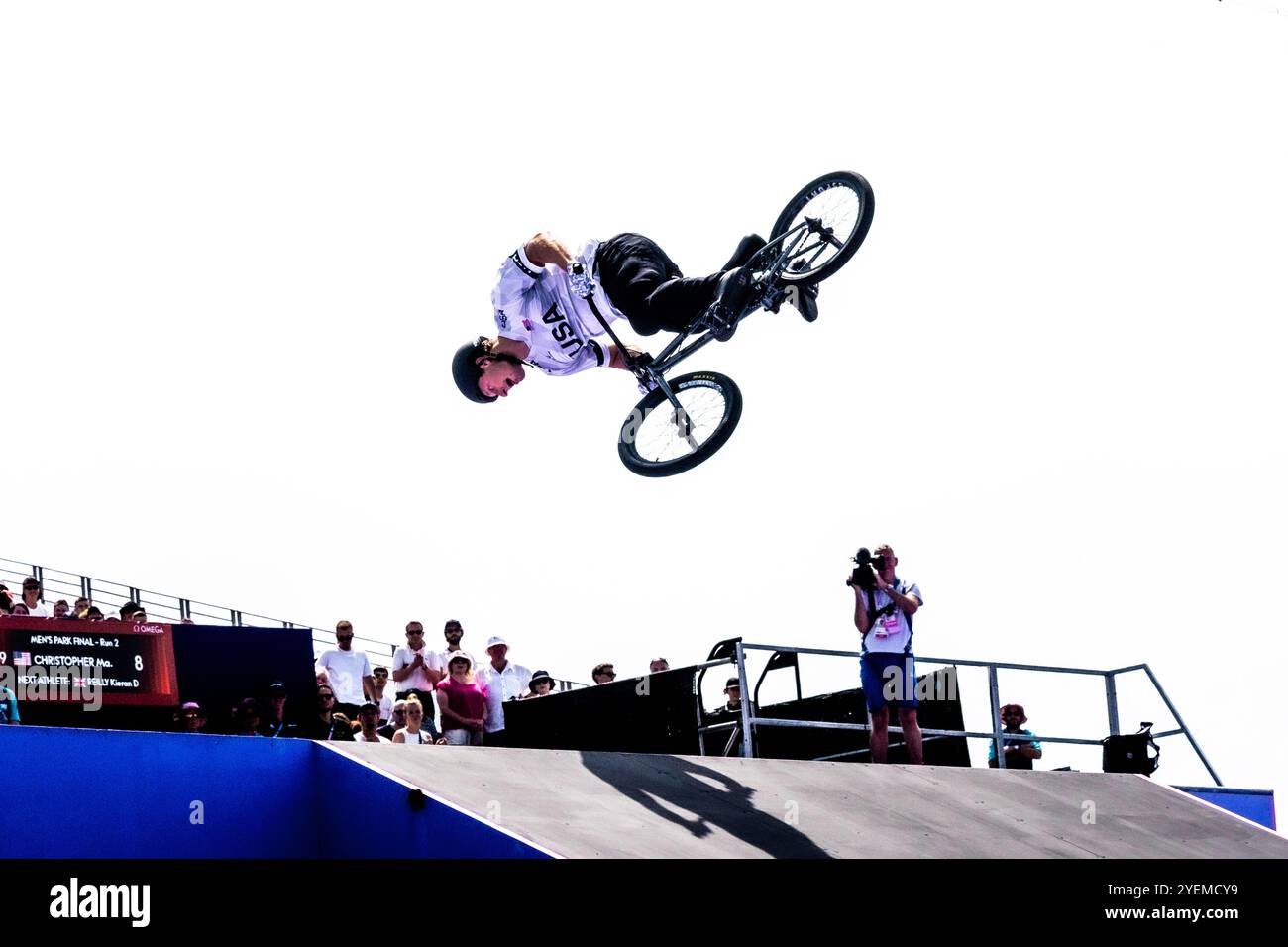 Marcus Christopher (USA) competes in the Cycling BMX Freestyle Men's ...