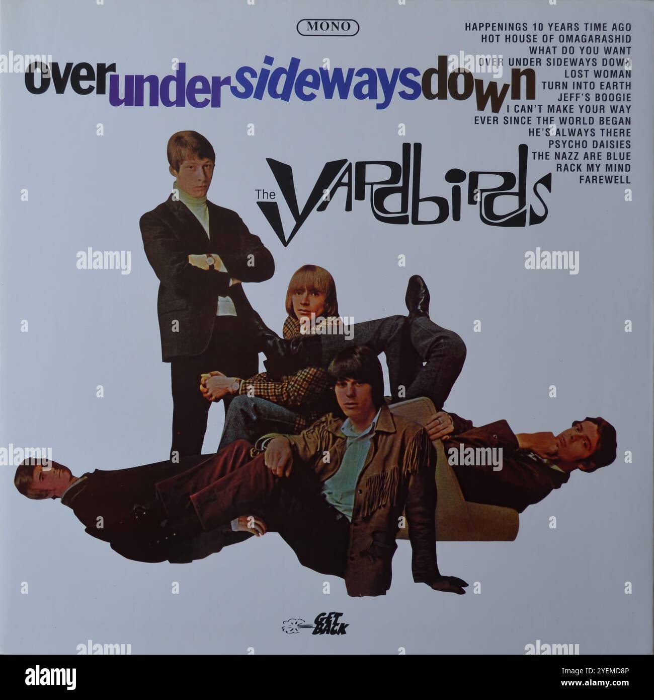 The Yardbirds - OverUnderSidewaysDown - Original Vinyl Cover Stock ...
