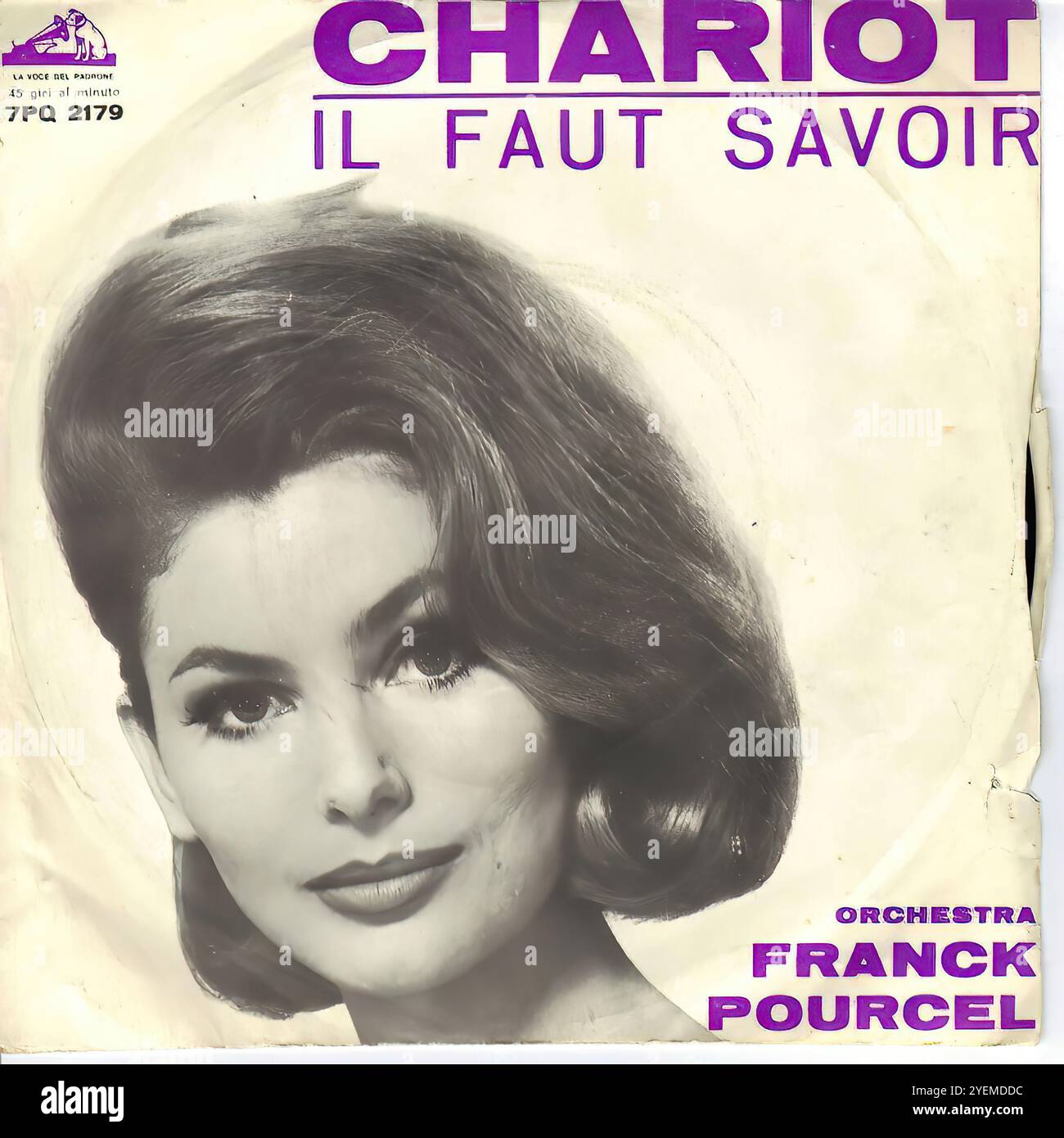 Franck Pourcel - Chariot - Original Italian Vinyl Cover Stock Photo - Alamy