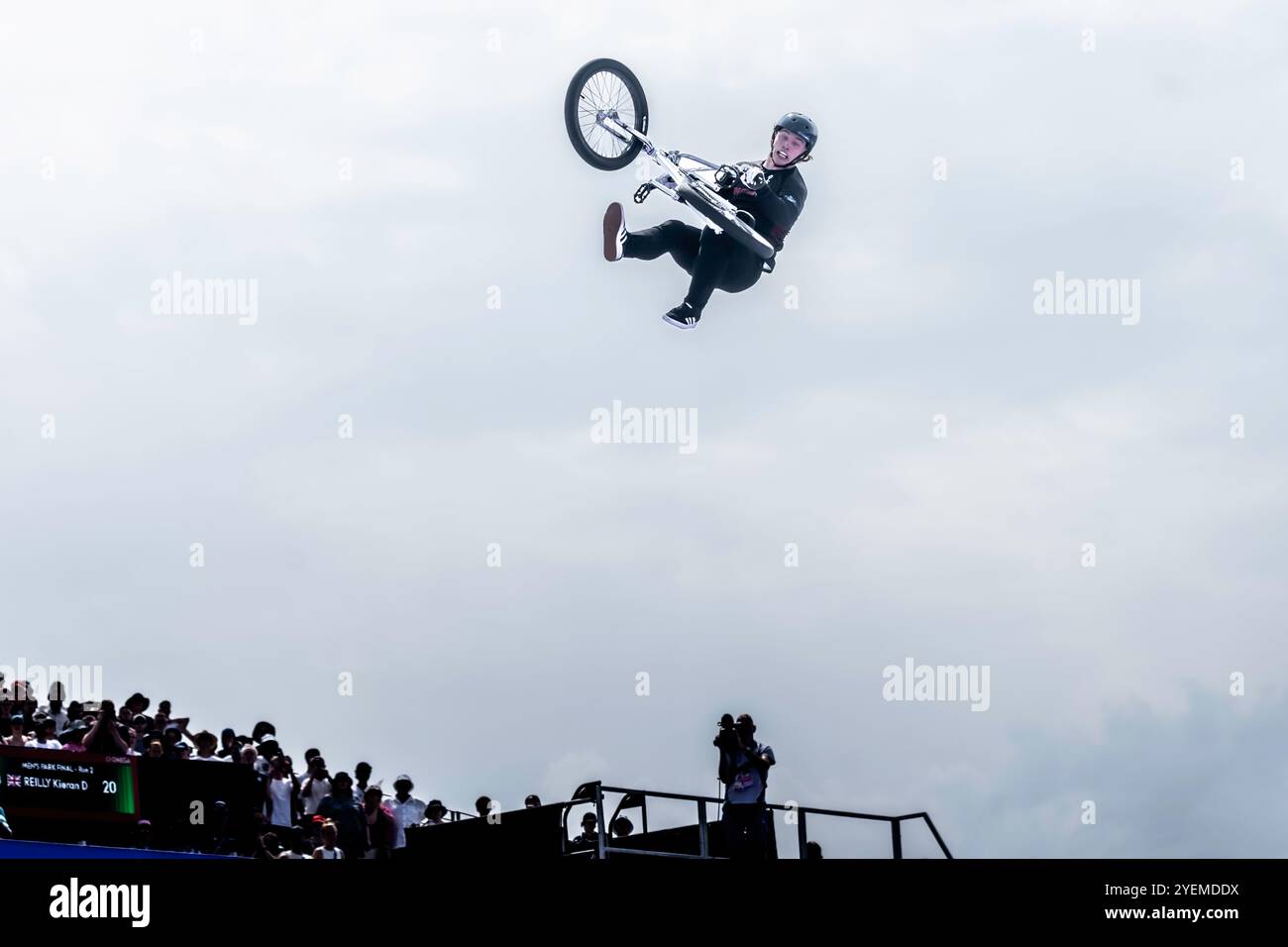 Kieran Reilly (GBR) wins the gold medal in the Cycling BMX Freestyle ...