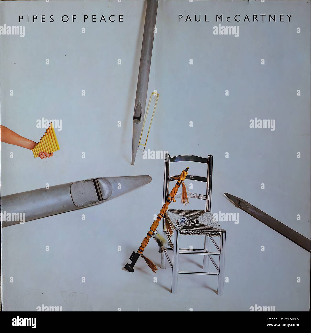 Paul McCartney - Pipes Of Peace - Original Vinyl Cover Stock Photo - Alamy