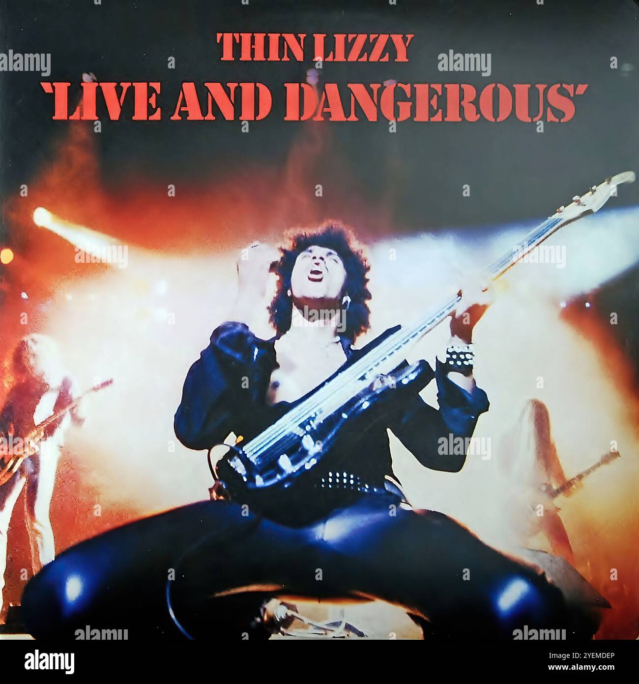 Thin Lizzy - Live and Dangerous - Original Vinyl Cover Stock Photo - Alamy