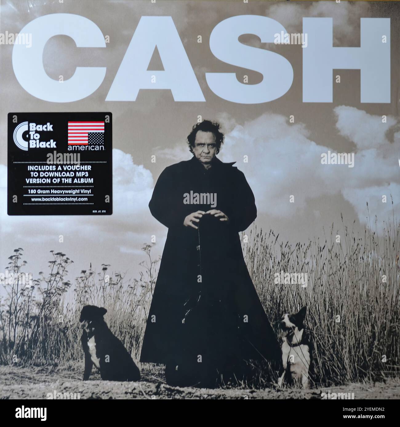 Johnny Cash - American Recordings - Original Vinyl Cover Stock Photo ...