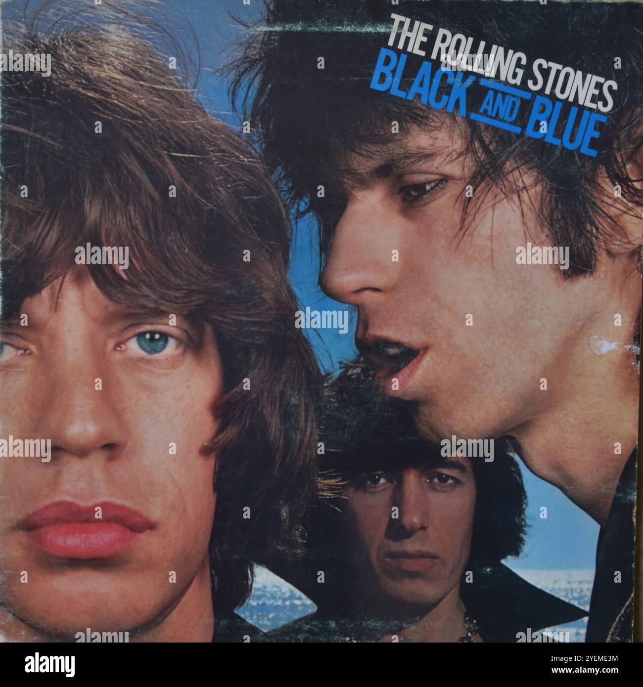 The Rolling Stones - Black And Blue - Original Vinyl Cover Stock Photo - Alamy