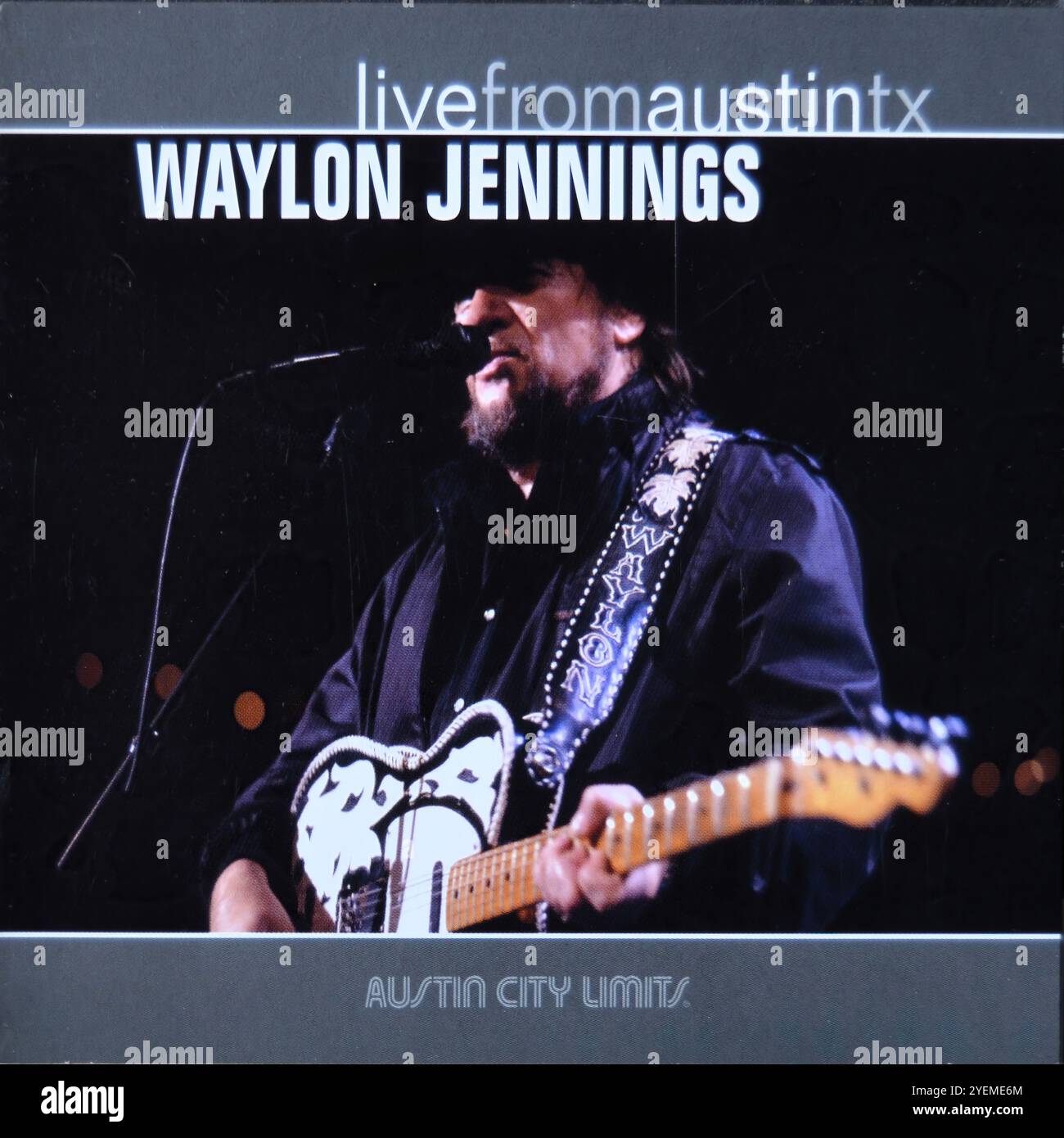 Waylon Jennings - Live From Austin TX - Original Vinyl Cover Stock ...