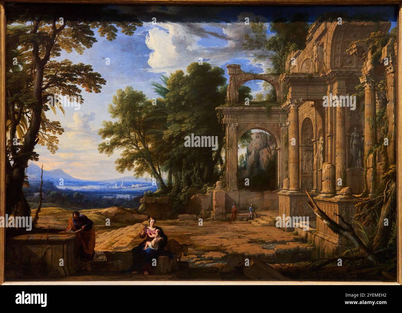 Landscape with the Rest on the Flight into Egypt, 1652, Pierre Patel ...