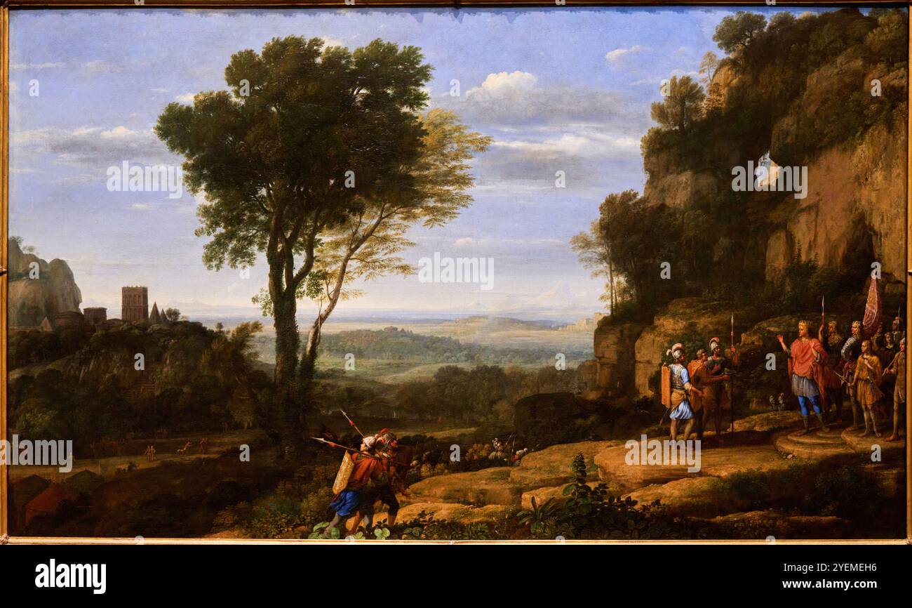 Landscape with David at the Cave of Adullam, 1658, Claude (1604/5-1682 ...