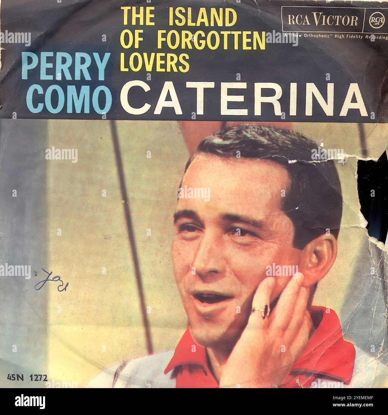 Perry Como - Caterina - Original Italian Vinyl Cover Stock Photo - Alamy