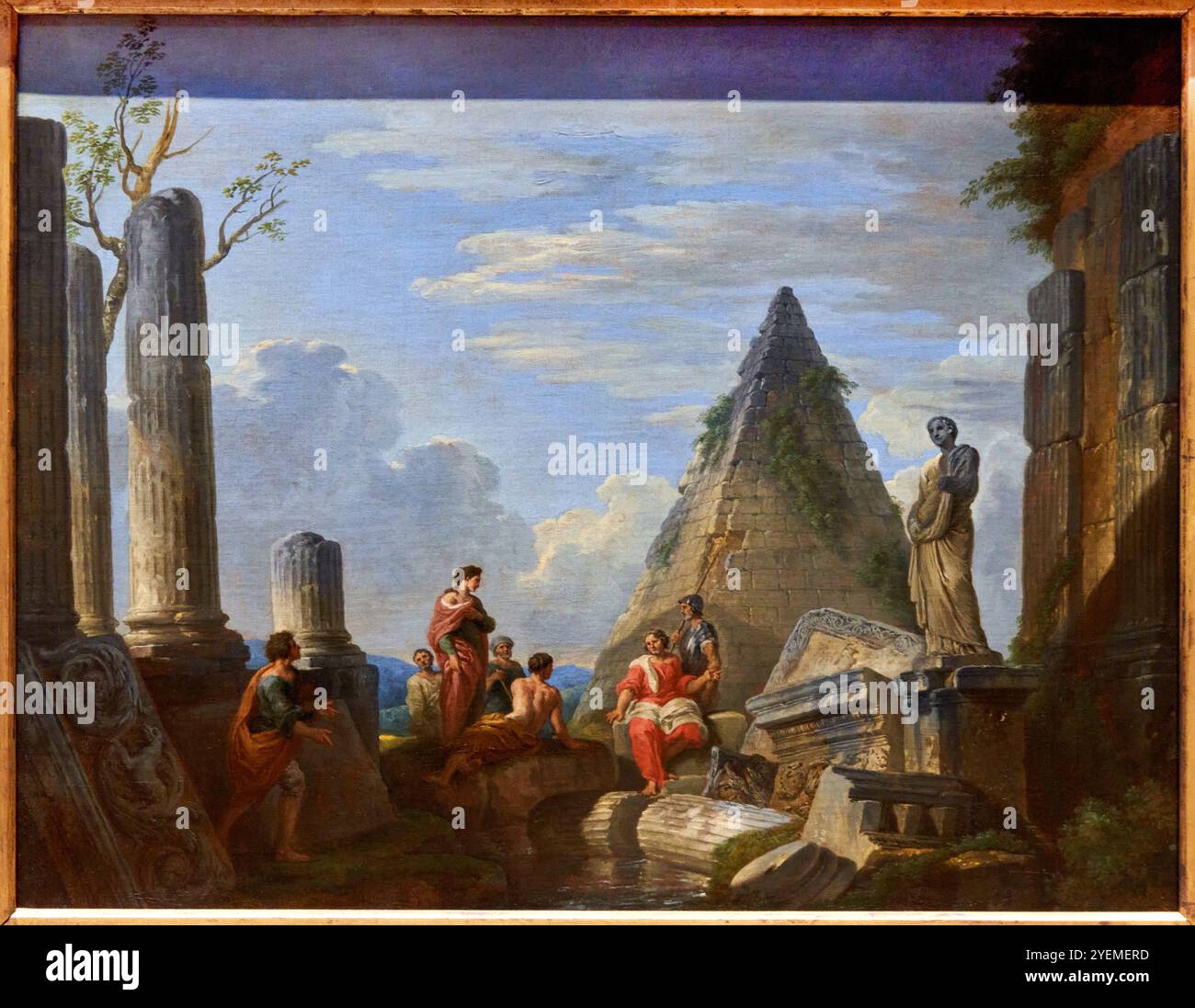 Roman Ruins with Figures, about 1730, Giovanni Paolo Panini (1691-1765 ...