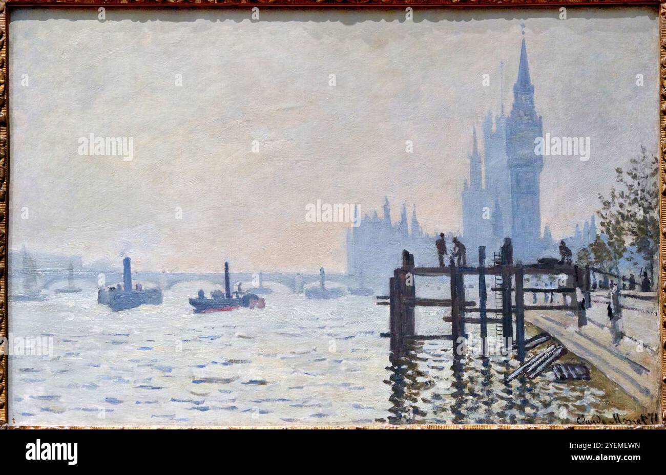 The Thames below Westminster, about 1871, Claude Monet (1840-1926), The ...