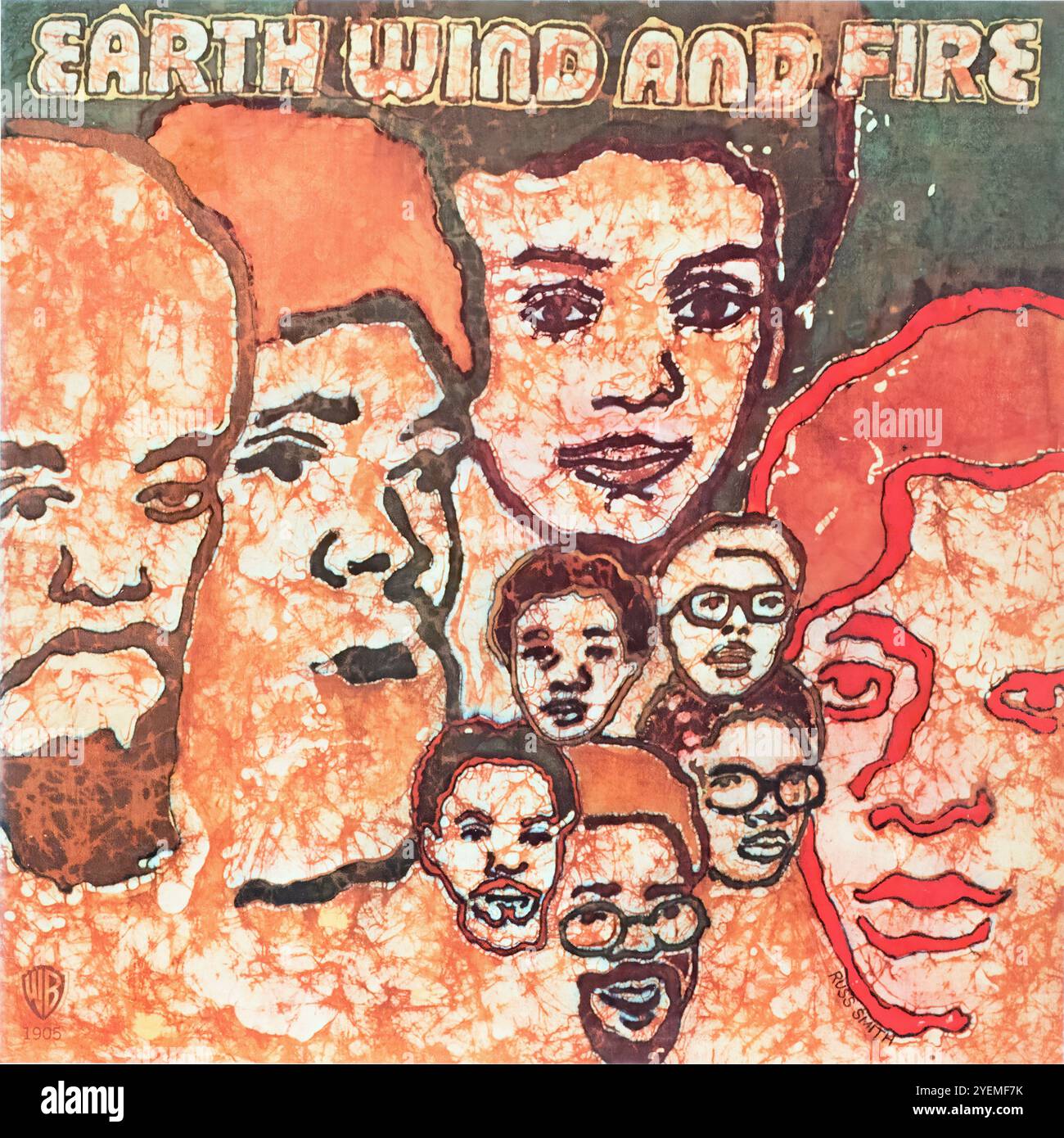 Earth, Wind & Fire 1971 - Original Vinyl Cover Stock Photo - Alamy